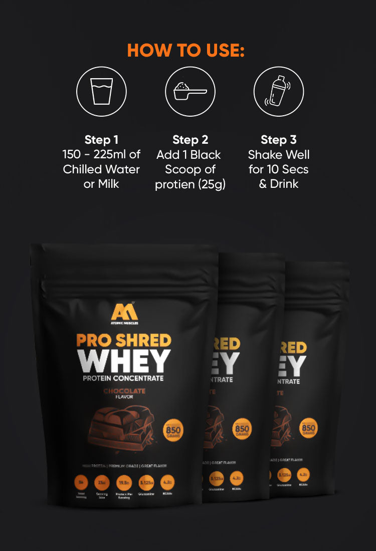 Pro Shred - Whey Protein Concentrate – Atomic Muscles